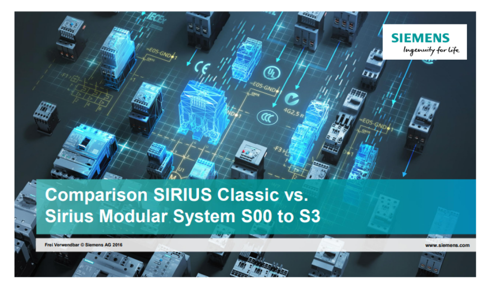 Siemens SIRIUS Classic vs. Sirius Modular System Comparison